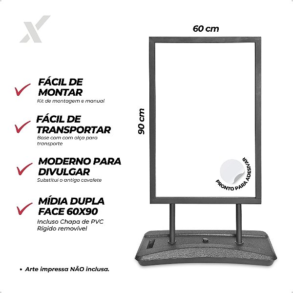 Totem Promocional Portátil Expositor 120x70 Display Oferta - FIXCOM ...
