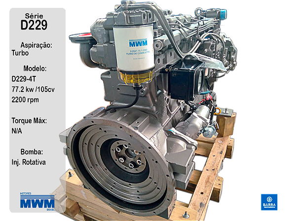 Motor mwm 229 3;4;6 cilindro Normal/Turbo - JB BELTRAME - Vendas