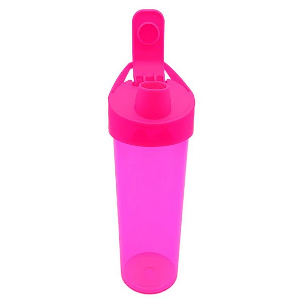 Garrafa lisa rosa translucida 450ml - Império do Transfer | Produtos e ...