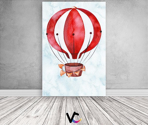 Painel De Festa Vertical 1,50 x 2,20 - Circo Balão Vermelho 008 - Via ...