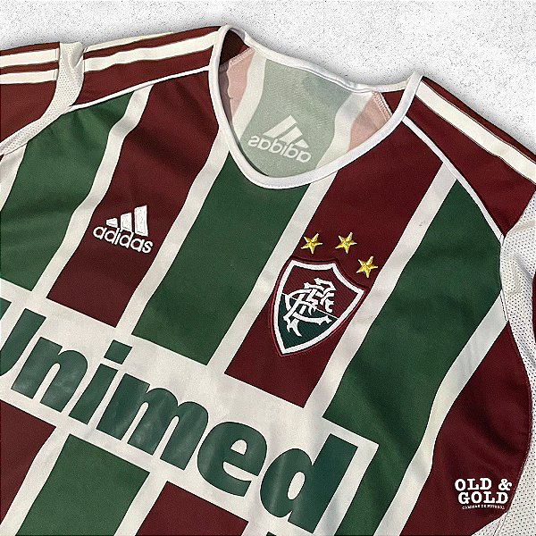 Camisa Fluminense 2005 #10 manga longa - G - Old & Gold