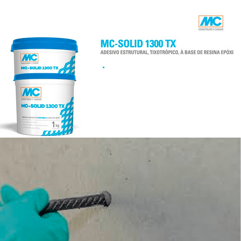 MC Solid 1300 TX Adesivo Epóxi 1 kg - MC BAUCHEMIE - Comercial Carvalho ...