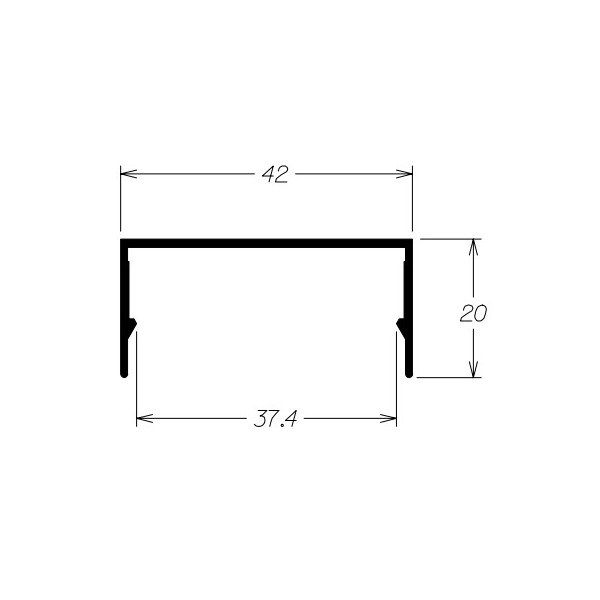 FC-013 click de 42 x 20 p fc-014 1,56 kg barra 6,00 ml fachada cortina - ALLUWEB SHOPPING DO ...