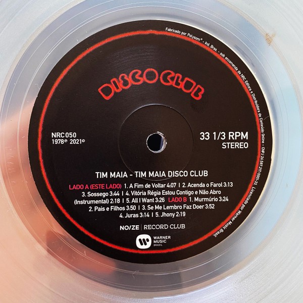 Disco de Vinil - Tim Maia - Tim Maia Disco Club - LP Transparente ...