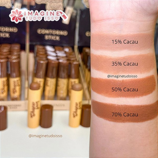 Contorno Stick Choco Fun (COR 70% Cacau) - Fenzza - Imagine Tudo Isso