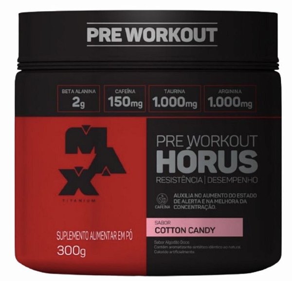 PRE TREINO MAX TITANIUM HORUS 300g - EMPÓRIO SUPLEMENTOS