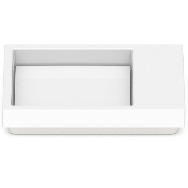 Cuba De Sobrepor Roca Skyline Horizon Quadrada Com Tampo 60x38 Branca ...