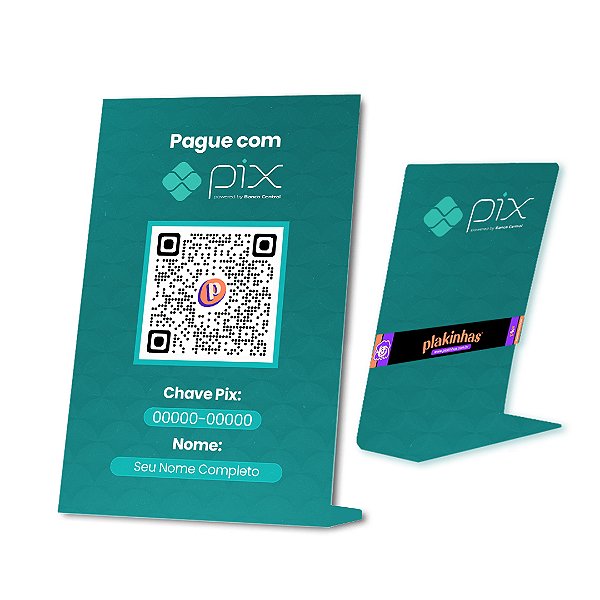 Display Qr Code Pix Personalizado - Plakinhas Display Qr Code Pix Personalizado - Plakinhas