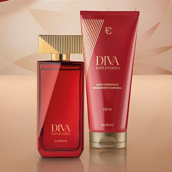Kit Eudora Diva Esplendida Lançamento: Colônia + Loção Hidratante ...