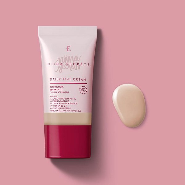Base Daily Tint Cream Linha Niina Secrets Eudora 25ml - Cosmeticos da ray