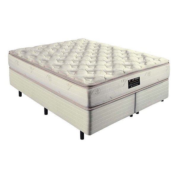 Cama Box Com Colchao Queen Hotel 5 Estrelas Comfort Plus King Koil 158x198
