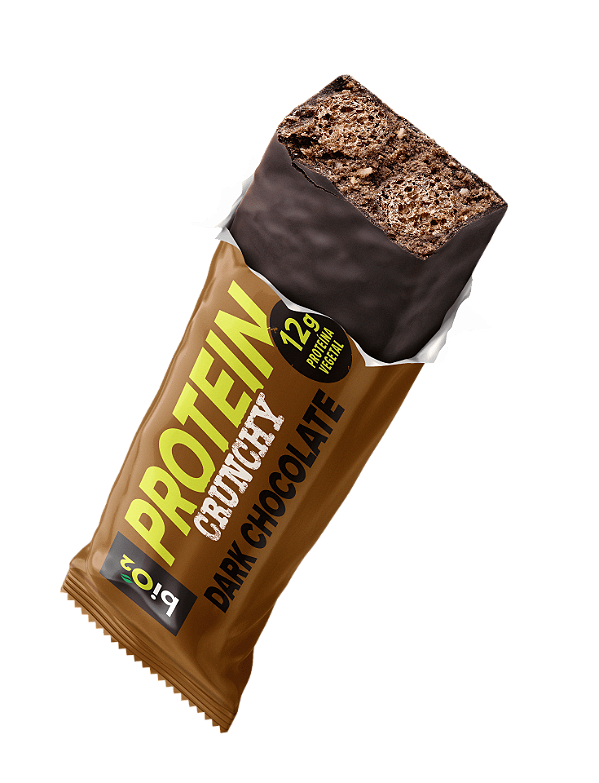 Barra de Proteína Vegana biO2 Protein Crunchy Bar Dark Chocolate ...