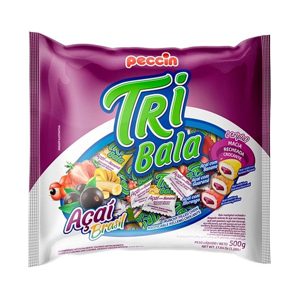 Balas Recheadas Tribala 500G - PECCIN - Os melhores Artigos para sua ...