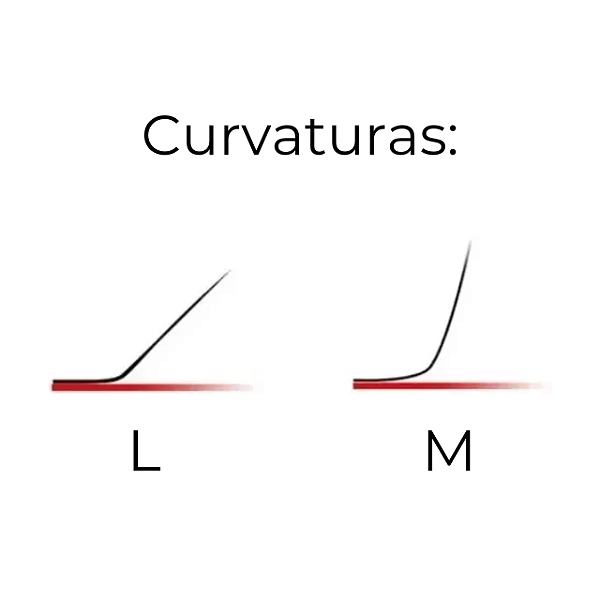 Cílios para Efeito Fox/Delineado 3D Fadvan Curvatura M/L - LariShop - A ...