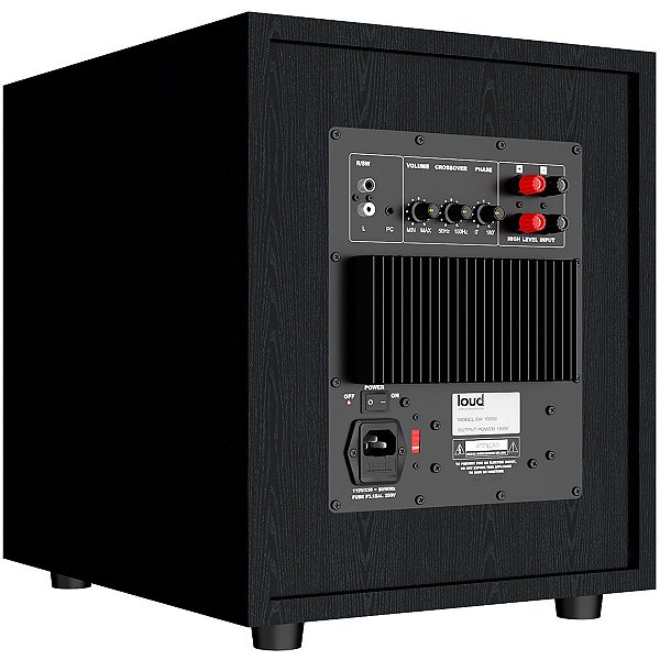 Loud SW-1000C Subwoofer Ativo com Woofer de 10'' 180W RMS Bivolt ...
