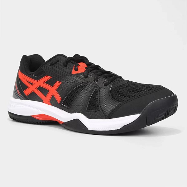 Tênis Asics Gel-Padel Pro 5 Masculino - Preto+Vermelho - Favorita Padel