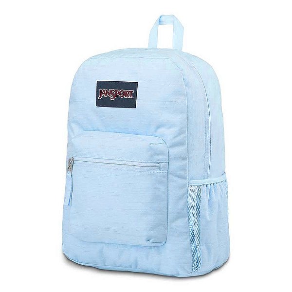 Mochila JanSport Cross Town Remix Azul Claro 26 Litros - Viajante Moderno