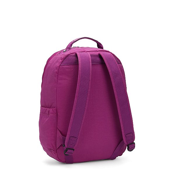 Mochila Kipling Seoul 27L Rosa Bright Pink - Viajante Moderno