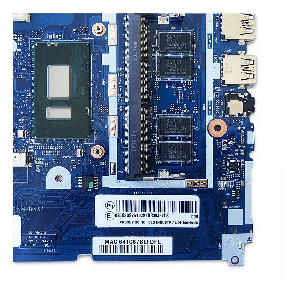Placa Mãe Notebook Lenovo Ideapad 330-15ikb Nm-b451 - Loja Paulicomp ...