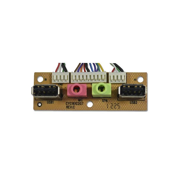 Placa Painel Frontal USB E Áudio PC Universal CYC161C207 - Loja Paulicomp - Encontre os melhores ...