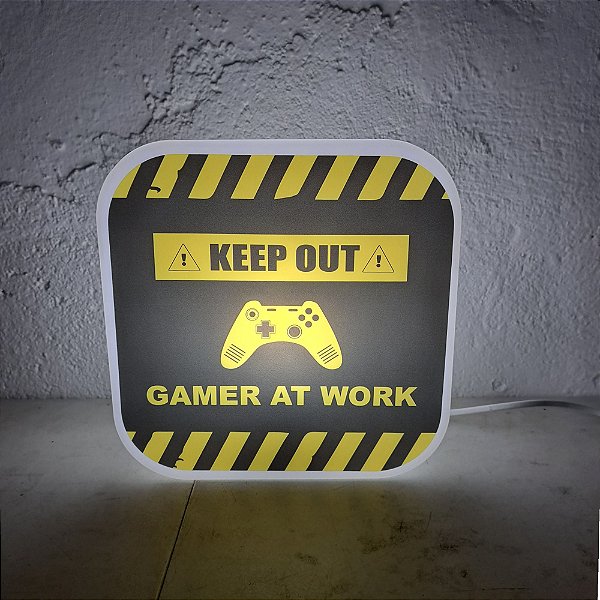 Luminária Gamer At Work - Iluminação Estilosa para Jogadores 🎮💼 - Tenda ...