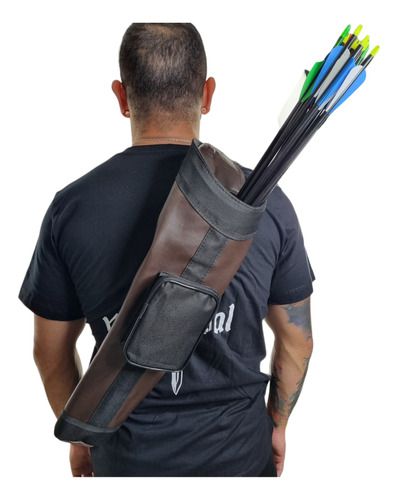 Aljava De Costas Courino - Alça Ajustável para 30 Flechas 🏹 - Tenda ...