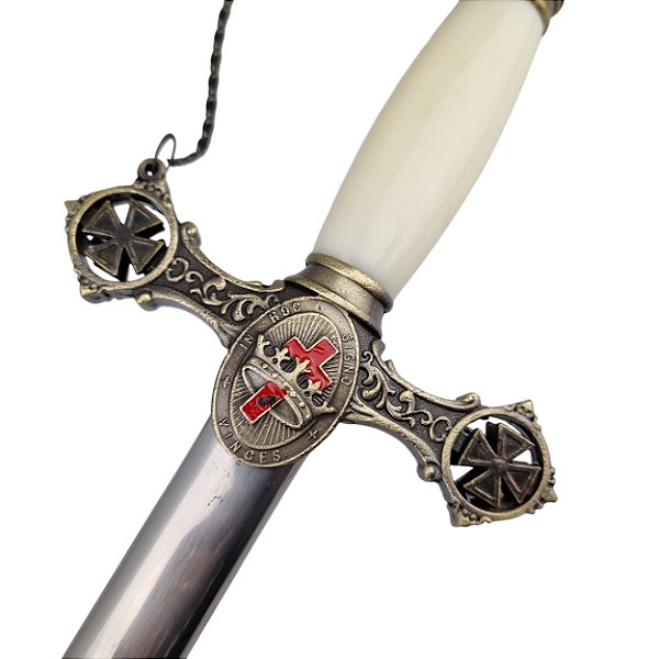Espada Cerimonial Templária Medieval Cruz de Malta - Honra e Tradição ...