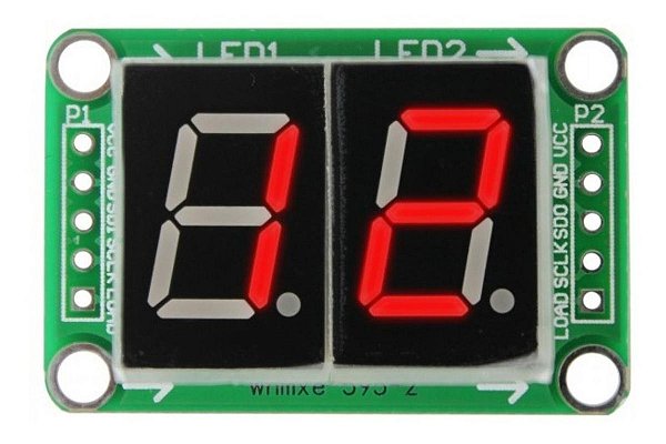 Módulo Display 7 Segmentos 2 Digitos - Vermelho - Smartcomp seu ...