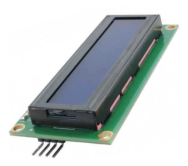 Display Lcd 16X2 - Backlight Azul - Com Modulo I2C Integrado (Soldado ...