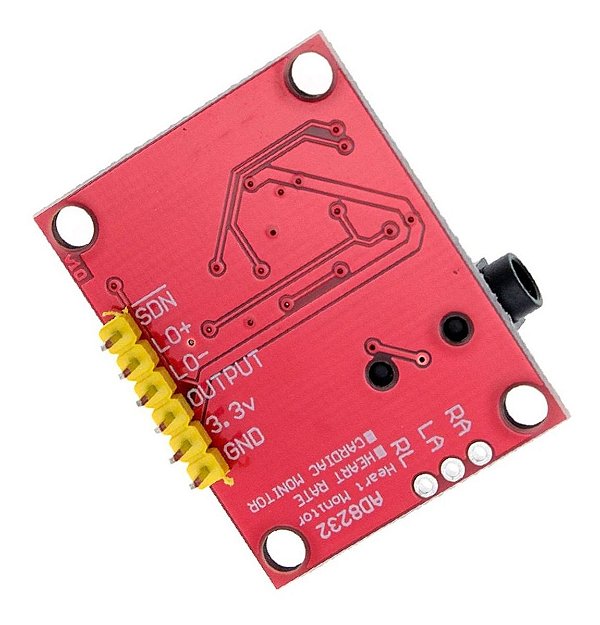 Sensor Cardíaco Arduino AD8232 ECG + Cabo Triplo e Eletrodos ...