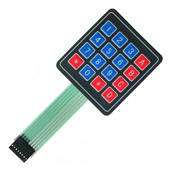 Teclado Matricial Membrana 4x4 para Arduino - 16 teclas. - Smartcomp ...