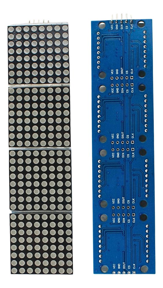 Modulo Display Matriz De Led Vermelho 8x32 Chip Max7219 Para Arduino - Smartcomp seu fornecedor ...