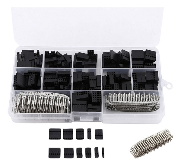 Kit 620 Conectores Dupont Macho/fêmea 2.54mm Com Maleta Organizadora - Smartcomp seu fornecedor ...