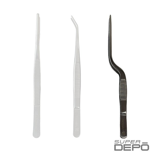 Pinça Culinária Empratamento Profissional Hercules Aço Inox - Super Depo