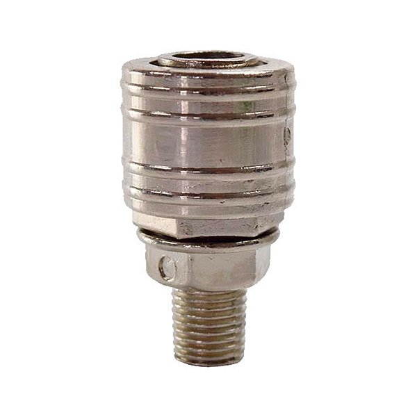 Engate Rápido Rosca Macho Cromada - Ferragens Garcia