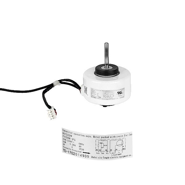 Motor Ventilador Evap. FN20W-PG 1501214601 Gree - Ponto Multipeças ...