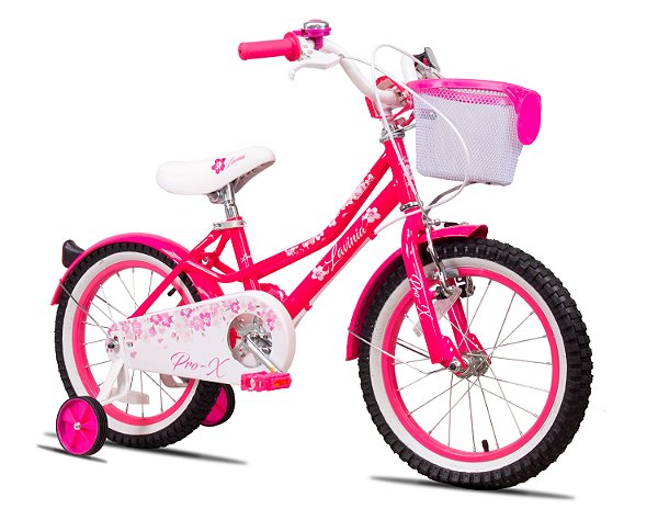 Bicicleta Pro-X Aro 16" Feminina Lavinia - Rosa Neon - Pro-X Bikes ...