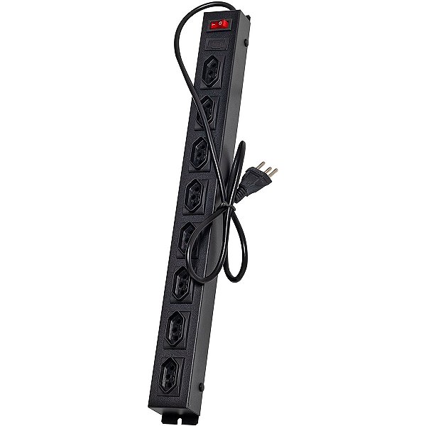 Filtro de linha Metálico 8 Tomadas Padrão Brasileiro - Ion Cabos