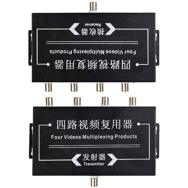 Multiplexador CFTV 4 Canais extensor BNC 400 m - Ion Cabos