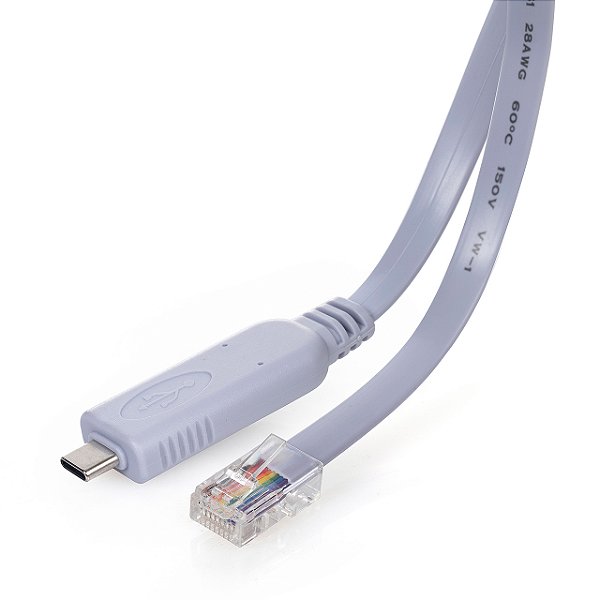 Cabo Console USB-C Para RJ45 Terminal Switch Roteador Firewall - Ion Cabos