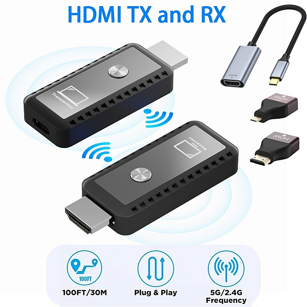 Transmissor HDMI Sem Fio 30m - Ion Cabos