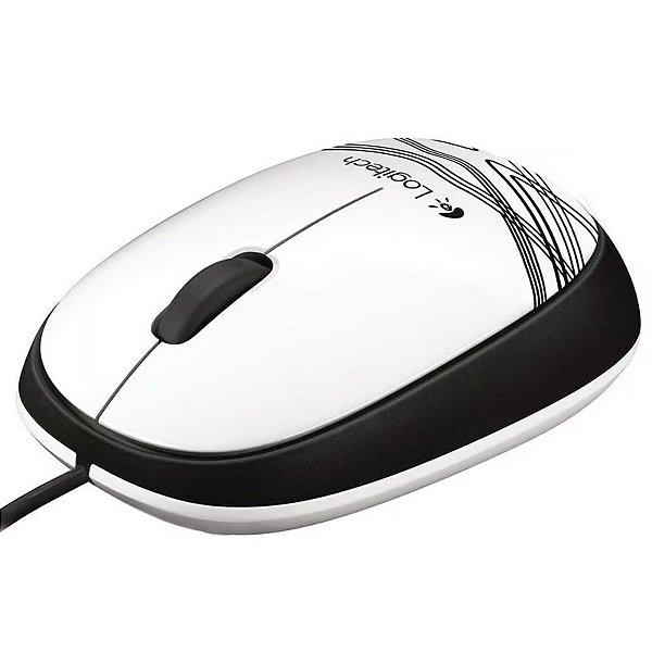 Mouse USB Logitech M105 Branco - Crystal Informática
