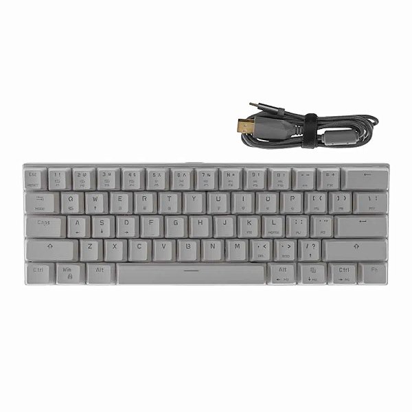 Teclado Mecânico Motospeed CK62 Bluetooth RGB Switch Red Branco ...