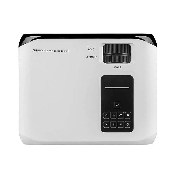 Projetor Multilaser PJ003 Smart Screen Linux 2200 Lumens - Crystal ...