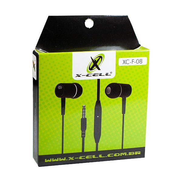 Fone de Ouvido X-Cell Intra XC-F-08 - Crystal Informática