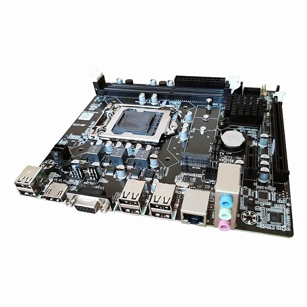 Placa Mãe H61 Bluecase BMBH61-D2HG-M2 - Crystal Informática