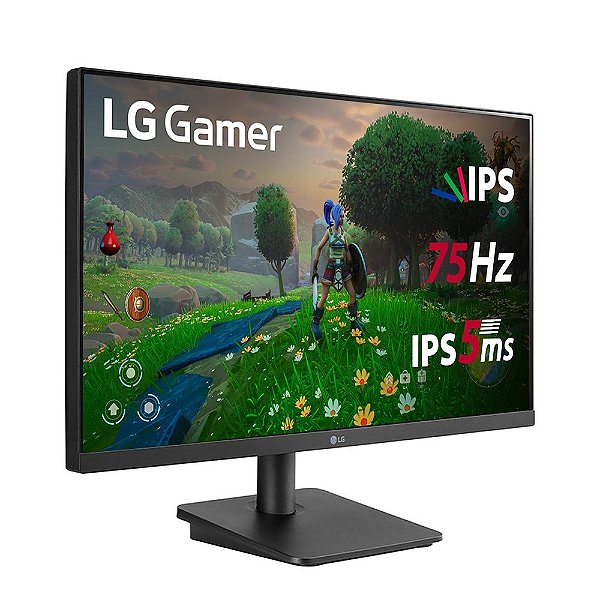 Monitor Gamer LG 23,8” IPS Full HD 24MP400-B - Crystal Informática