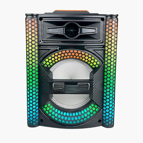 Caixa de Som Amplificada Bluetooth 10W LED RGB KTS-1859 - Crystal Informática