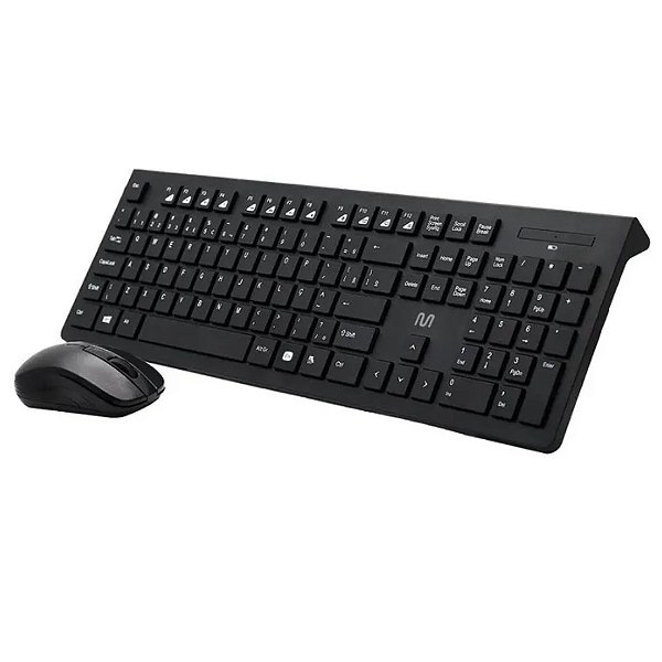 Kit Teclado e Mouse Sem Fio Multilaser TC212 - Crystal Informática
