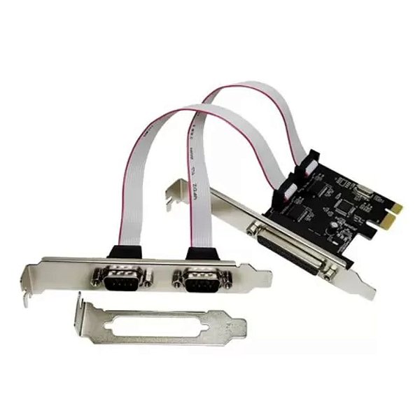 Placa Serial PCI Express 1 Porta Paralela e 2 Seriais Lotus - Crystal Informática